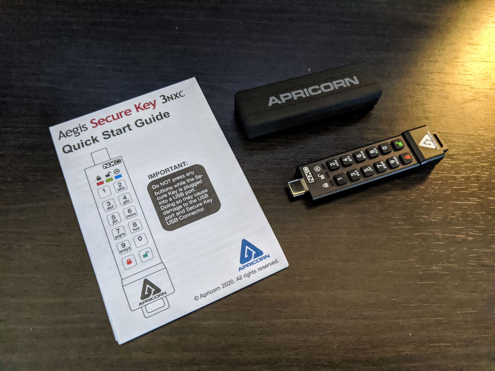 Apricorn Aegis Secure Key 3NXC review - The Gadgeteer