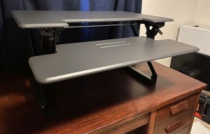 VictorTech Height Adjustable Standing Desk Converter with Keyboard Tray ...