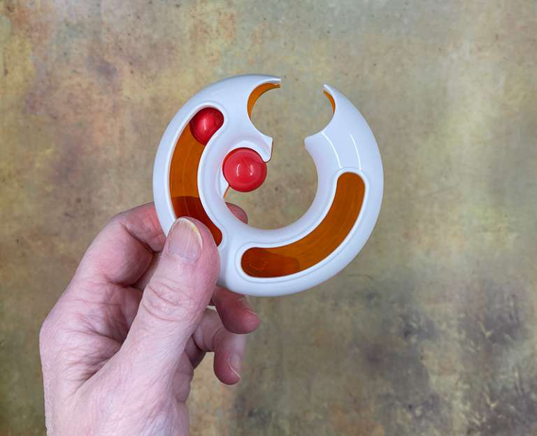 Blue Orange Games Loopy Looper marble spinner fidget toy review - The ...