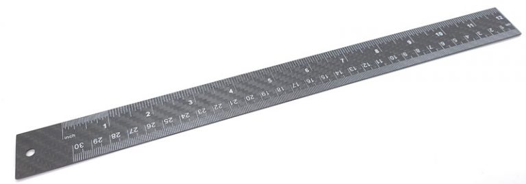 Monocarbon carbon fiber dual scale ruler review - The Gadgeteer