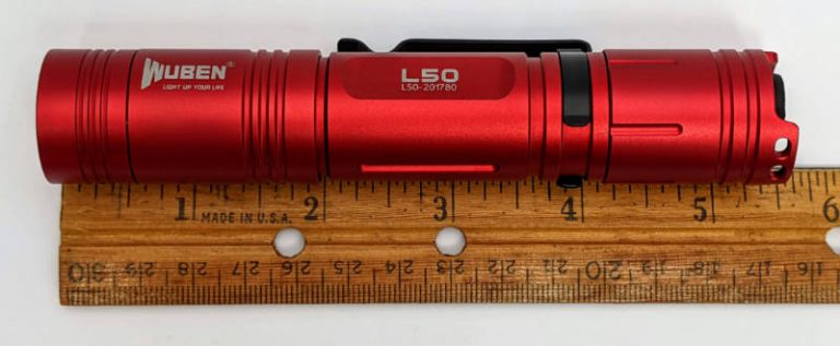 Wuben L50 Red flashlight review - The Gadgeteer