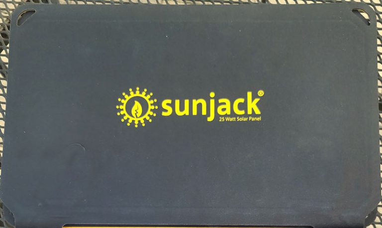 SunJack 25W solar panel with batteries review - power your portable ...