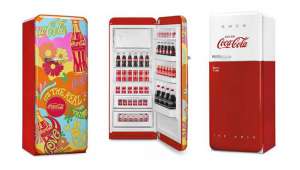 Your kitchen needs one of these awesome Coke themed refrigerators ...