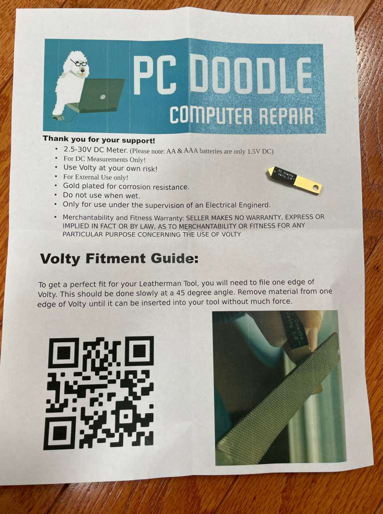 Volty 2.5 - 30V DC voltmeter review - It’s a Leatherman voltmeter in my ...