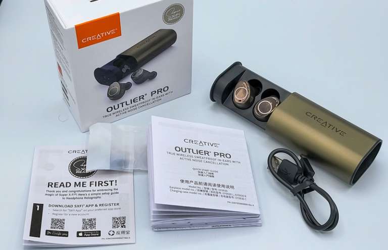 Creative Outlier Pro True Wireless Sweatproof In-ear headphones review ...