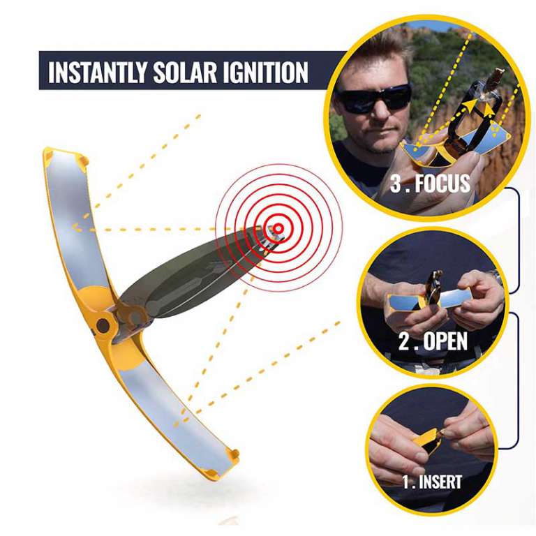 Put this solar lighter in your pocket and you'll always be able to make ...