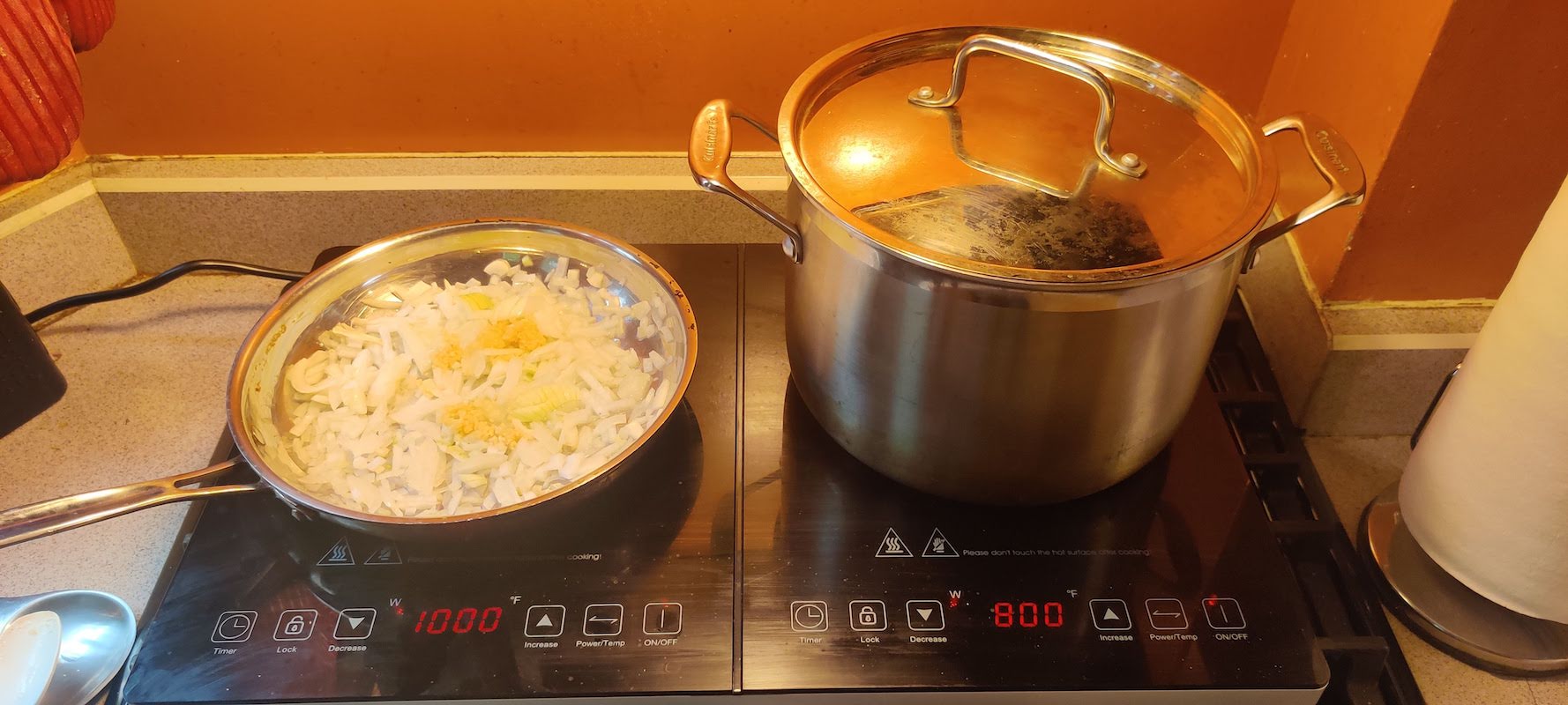 Amzchef 2 Burner Induction Cooktop review - Cooking with magnets! - The ...