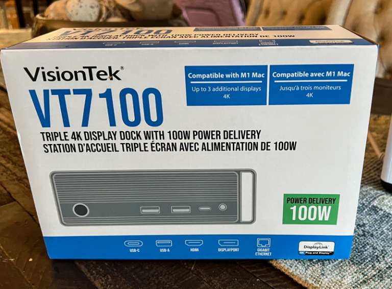VisionTek VT7100 triple 4K display USB-C docking station review - The ...