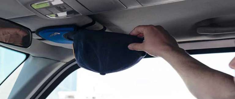 CapSpot adds a holder to your car for your baseball cap - The Gadgeteer