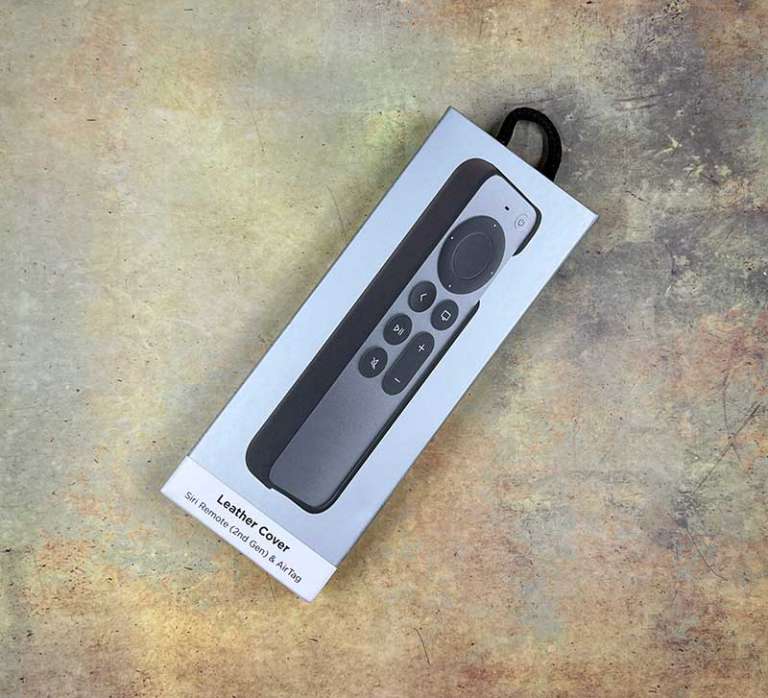 Nomad Siri Remote for Apple TV leather cover review - Adds AirTag ...
