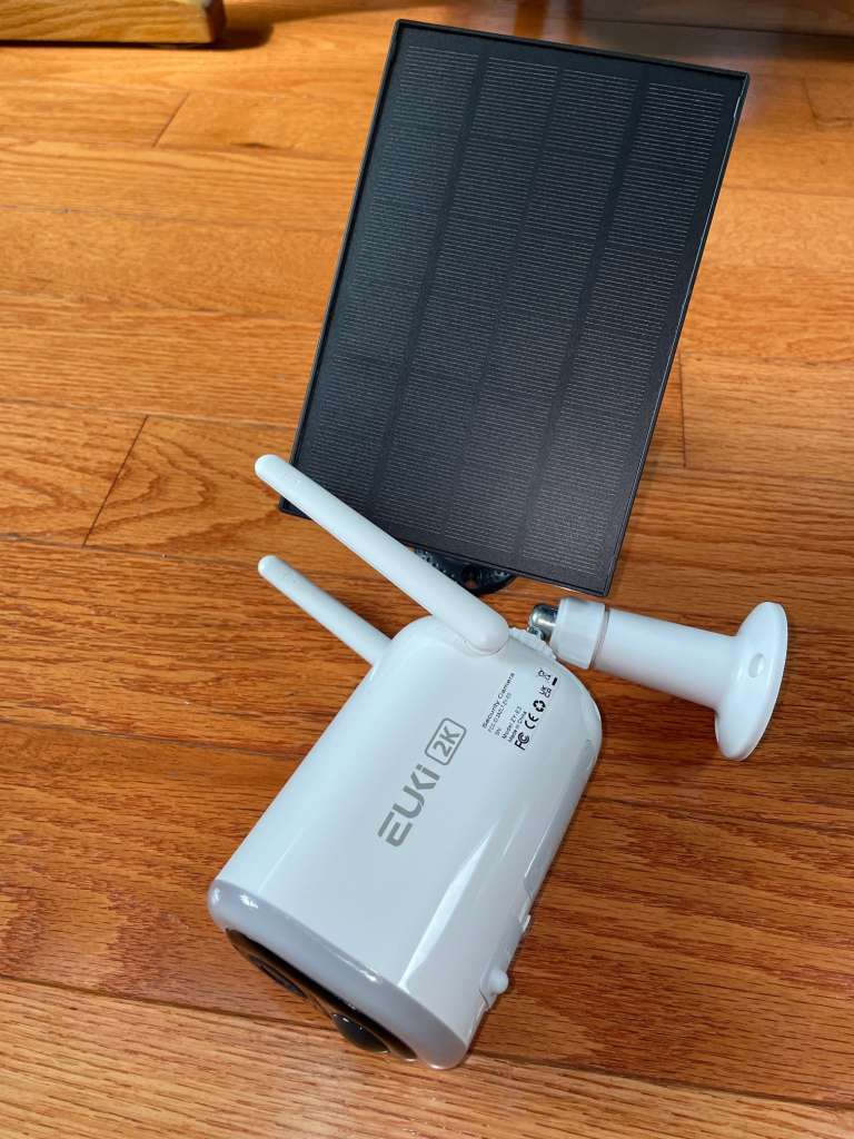 Euki ZY-E3 solar-powered Wifi security camera review – Prevent porch ...