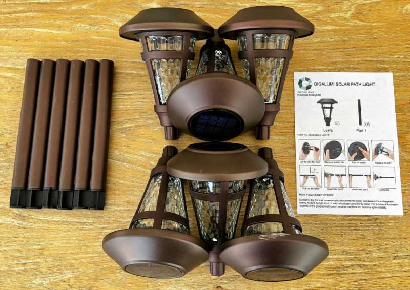 Gigalumi Solar Bronze Finished Garden Lights review - Light your way ...