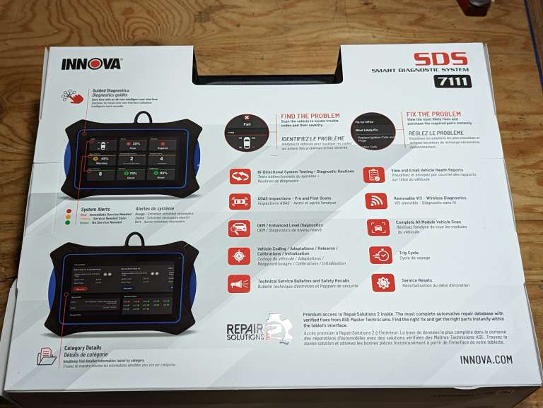Innova 7111 Smart Diagnostic System OBD Scanner Tablet review ...