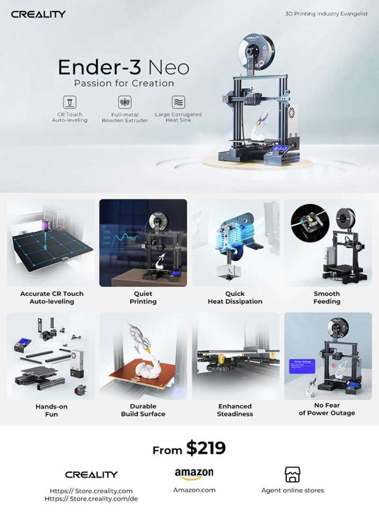 Creality Ender-3 Neo, Ender-3 V2 Neo and Ender-3 Max Neo 3D printers, which is the right one for ...