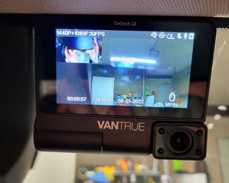 Vantrue S2 dashcam review - record your driving from every direction - The Gadgeteer