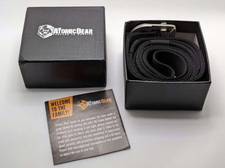 Atomic Bear Tactical Belt review - Keeps pants at altitude and holds ...