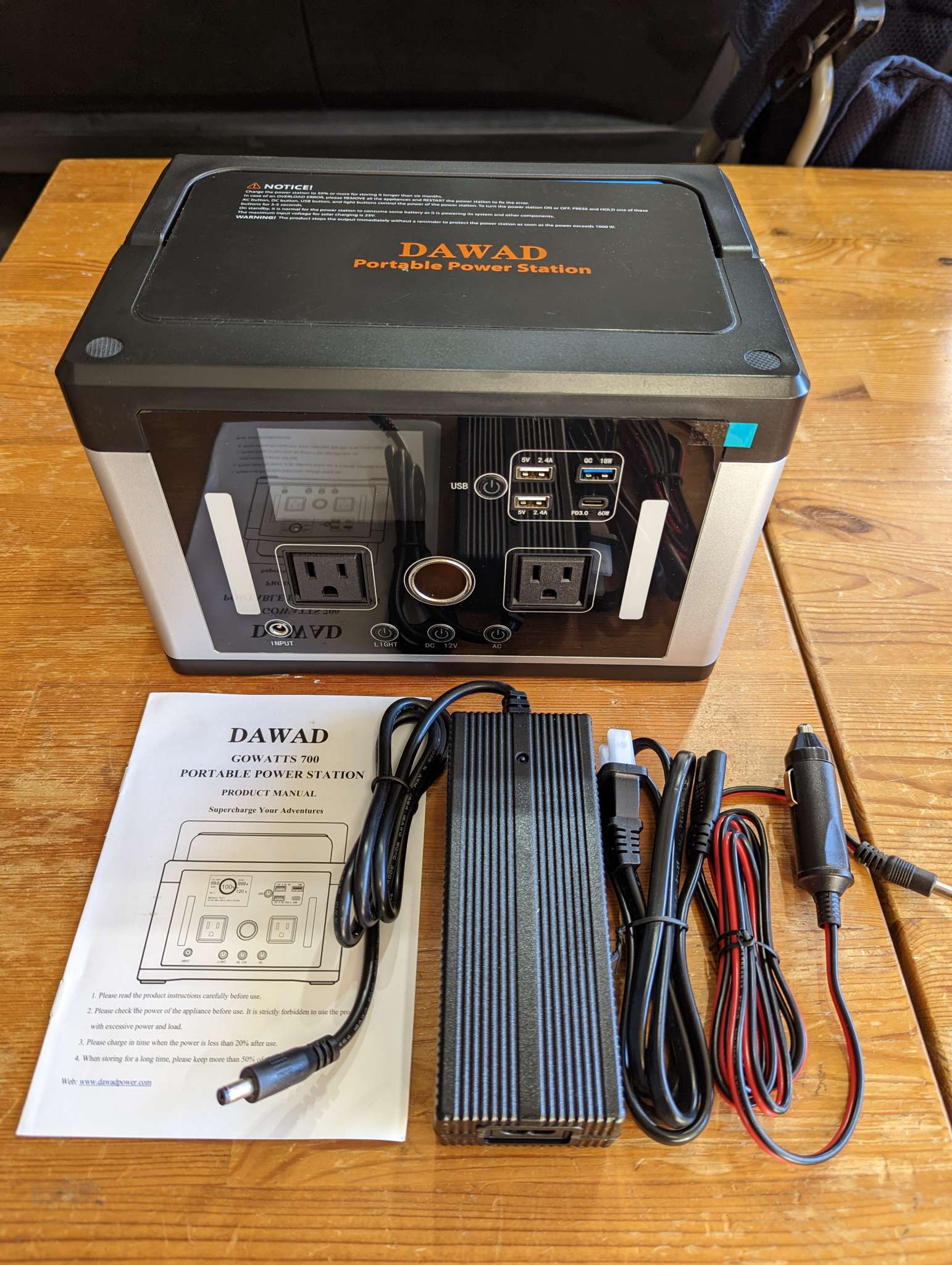 Dawad GoWatts 700 portable power station review - perfectly portable ...