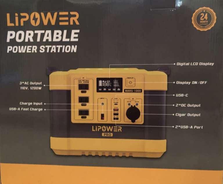 LIPOWER Mars-1000 Pro power station review - The Gadgeteer