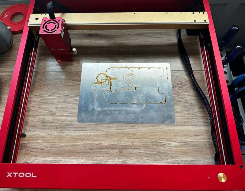 xTool D1 Pro Laser Engraving and Cutting Machine review - Shiny, red ...