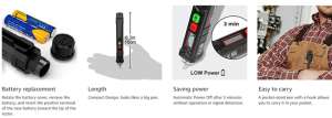 KAIWEETS HT100 Non-Contact Voltage Tester Pen and KAIWEETS VT500 ...