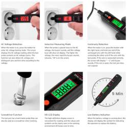 KAIWEETS HT100 Non-Contact Voltage Tester Pen and KAIWEETS VT500 ...