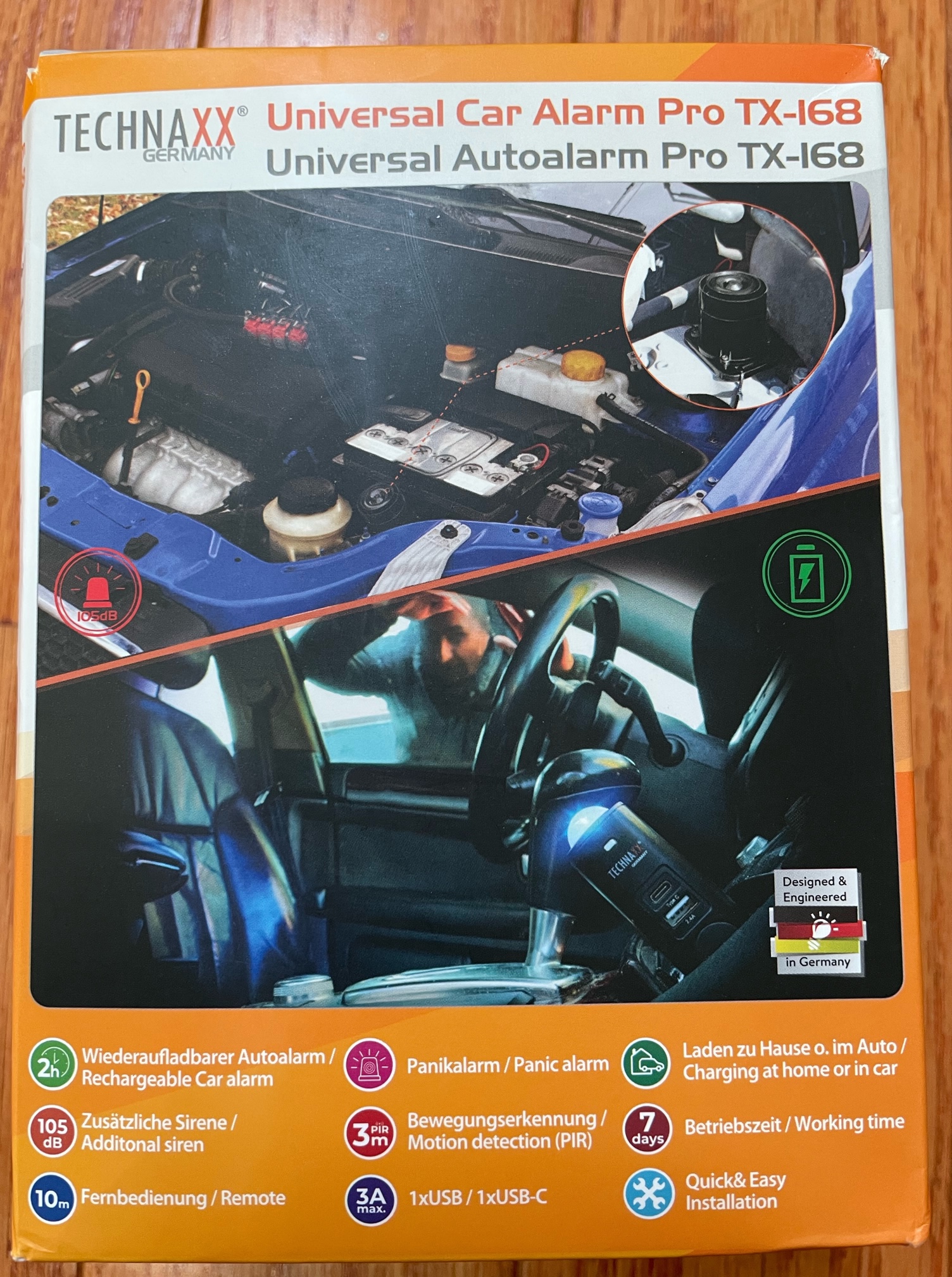 Technaxx TX-168 Pro universal car alarm review - Portable protection ...