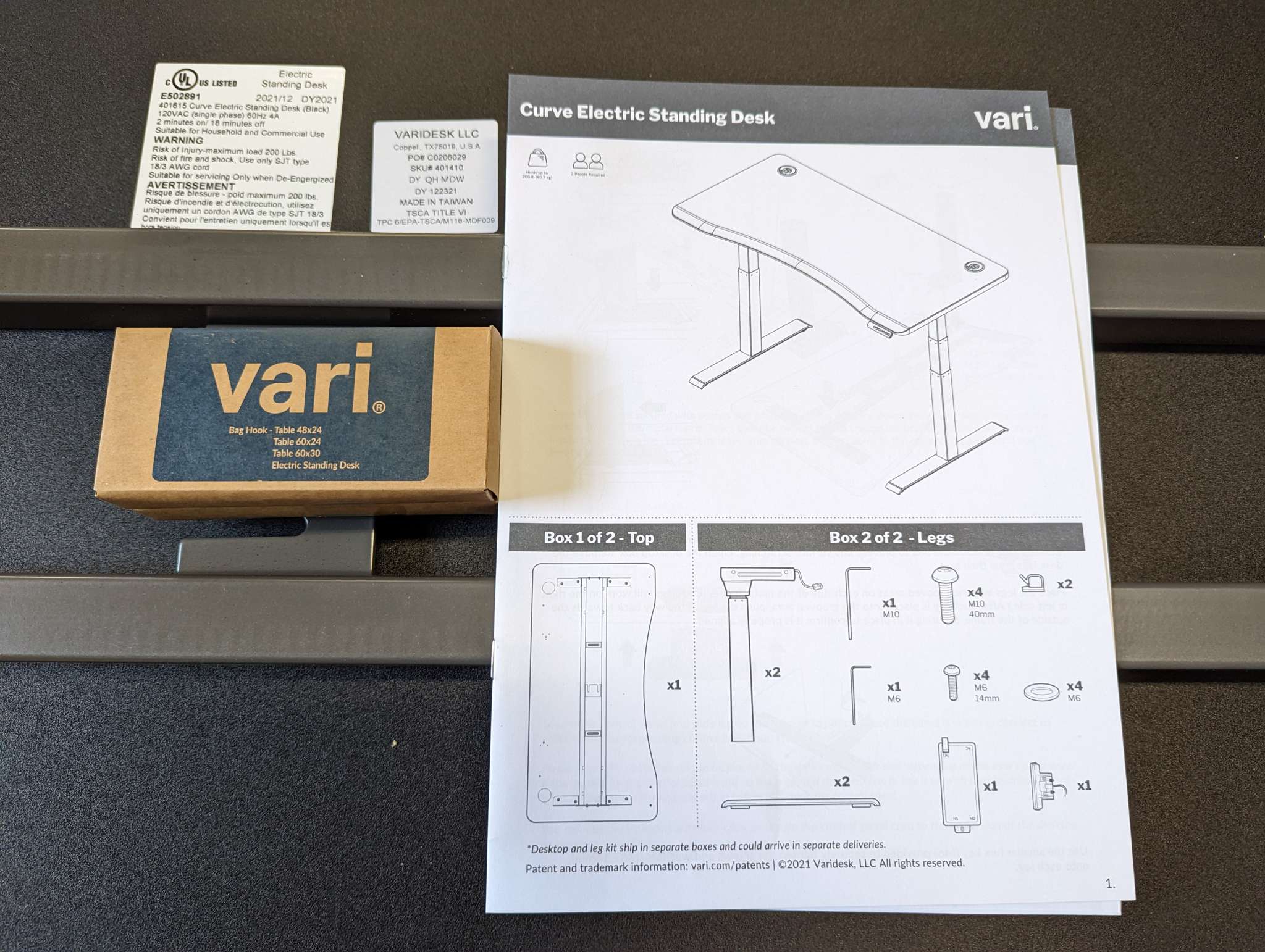 Vari Curve Electric Standing Desk 60x30 review - top notch comfort ...