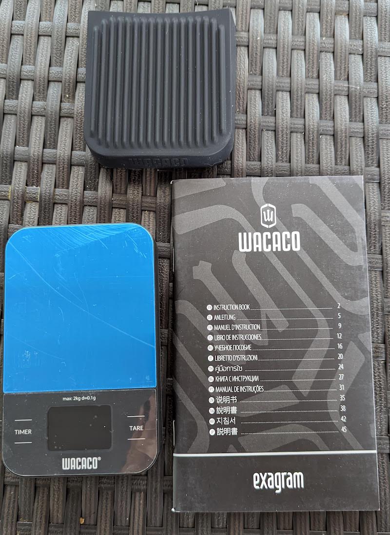 Wacaco Exagram timer / scale and Wacaco Exagrind hand coffee grinder ...