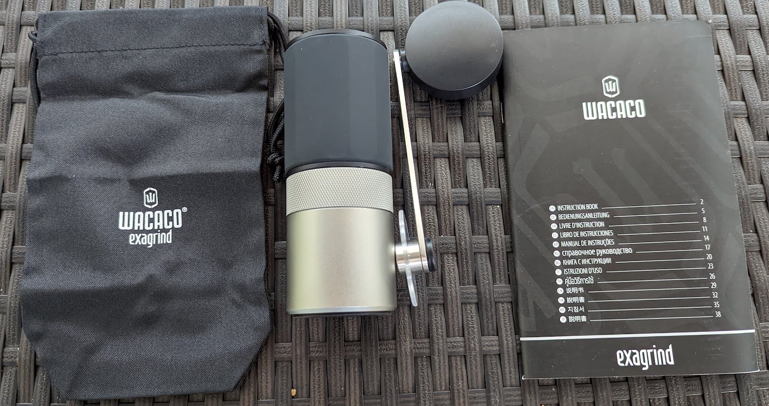 Wacaco Exagram timer / scale and Wacaco Exagrind hand coffee grinder ...