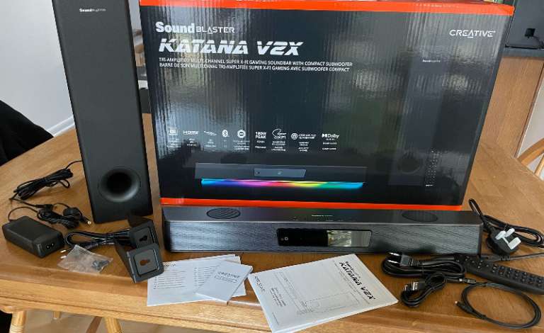 Creative Sound Blaster Katana V2X soundbar review - Compact system, big ...