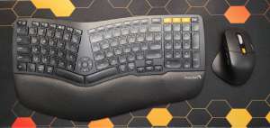 ProtoArc EKM01 wireless ergonomic split keyboard and mouse combo review ...