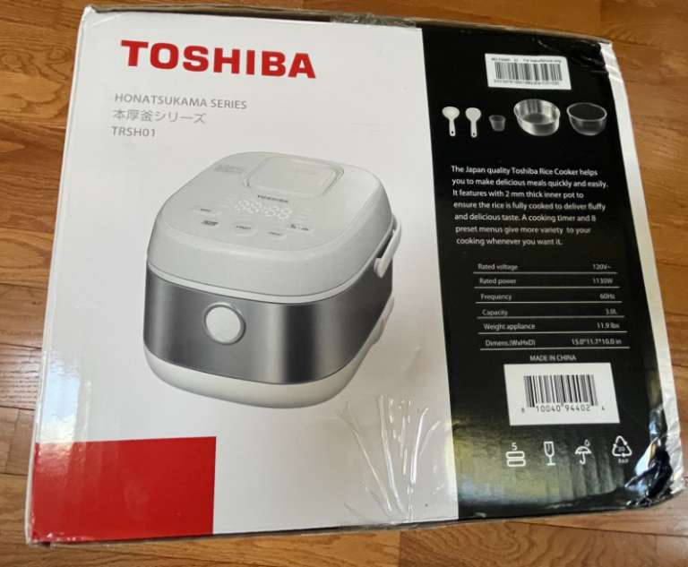 Toshiba TRSH01 Electric Rice Cooker review - Consistently scrumptious grains of gastronomic ...