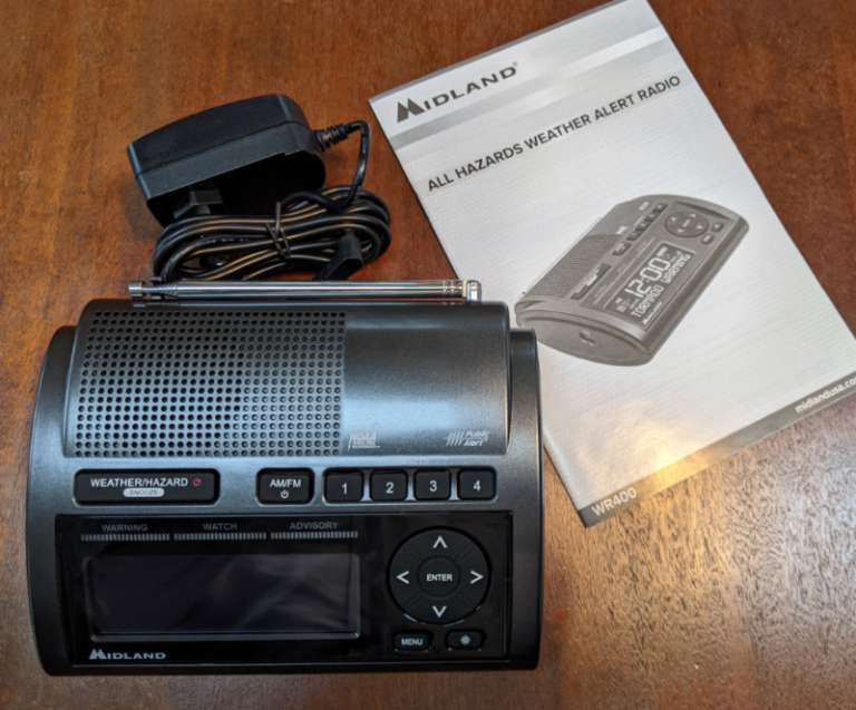 Midland WR400 weather alert radio review - Looks good in any room in ...