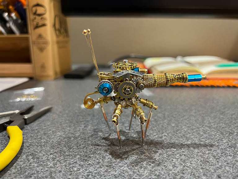Moyustore 3D Steampunk Butterfly model kit review - The Gadgeteer