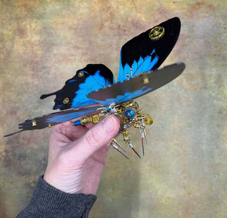 Moyustore 3D Steampunk Butterfly model kit review - The Gadgeteer