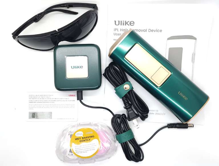 Ulike Sapphire AIR+ Dark Green IPL hair removal handset review ...