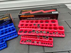 Dynamic Tool magnetic socket organizer sets (Metric & SAE) review - The ...