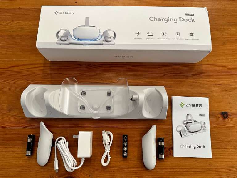 ZyberVR Accessories review - Keep Meta Quest 2 charged and get more VR ...