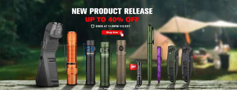 Olight is having a sale on new gear and giving away a free flashlight ...