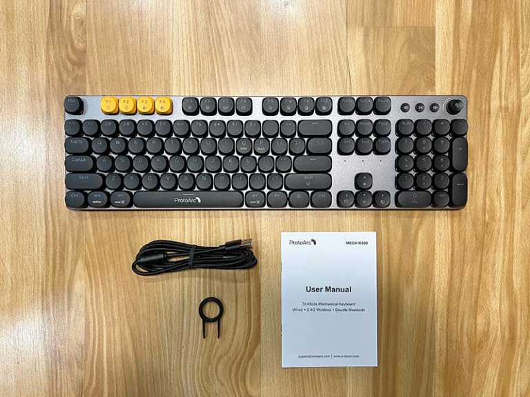 ProtoArc MECH K300 mechanical keyboard review - Low profile, high looks ...