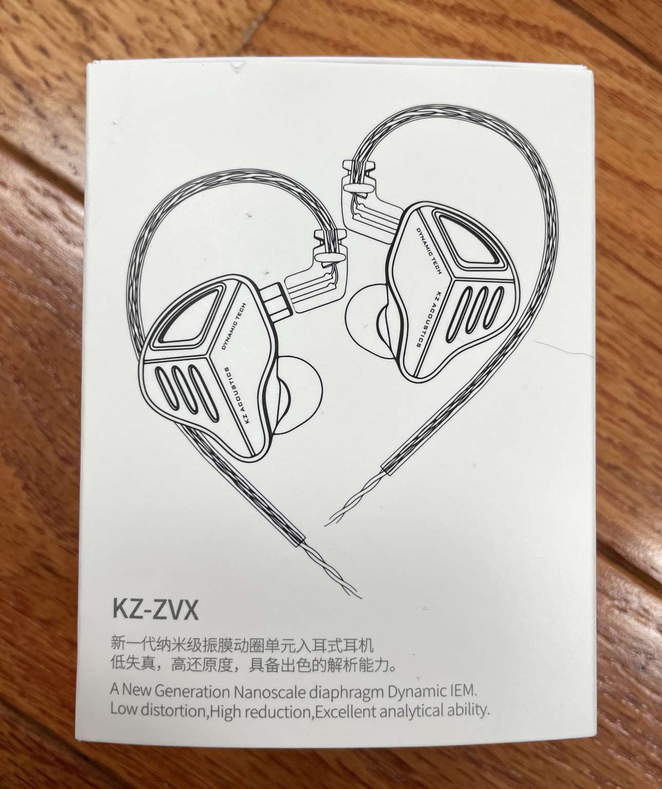 KZ Acoustics KZ-ZVX 10mm Dual Cavity Super Linear Dynamic Earphones ...