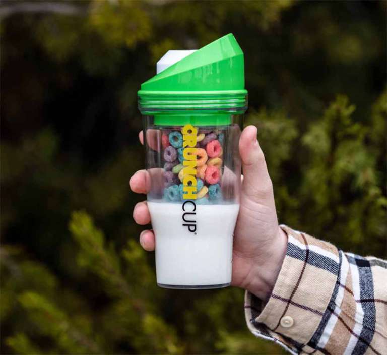 No time, no bowl, no spoon? No problem with CrunchCup! - The Gadgeteer