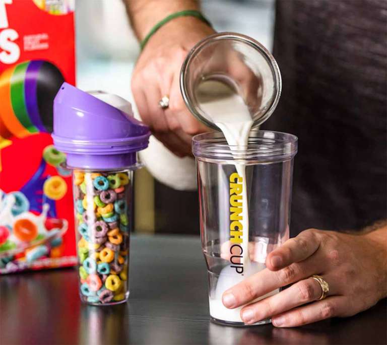 No time, no bowl, no spoon? No problem with CrunchCup! - The Gadgeteer