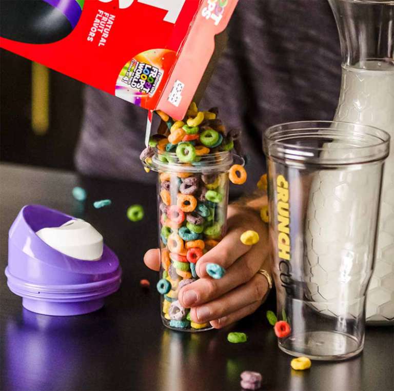 No time, no bowl, no spoon? No problem with CrunchCup! - The Gadgeteer