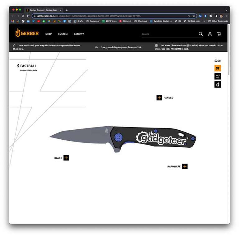 Gerber Fastball (custom) knife review - create a knife with your own ...