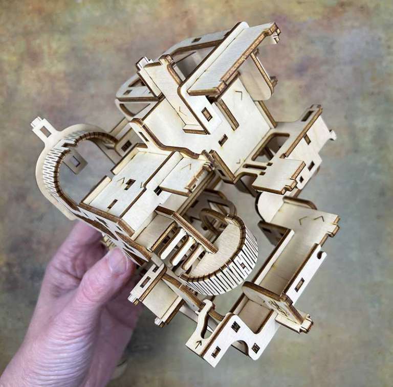 Intrism Mini 3D wooden puzzle review - The Gadgeteer