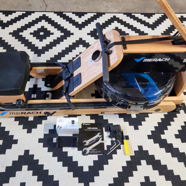 Merach 950 dual resistance wood rowing machine review - row row row ...