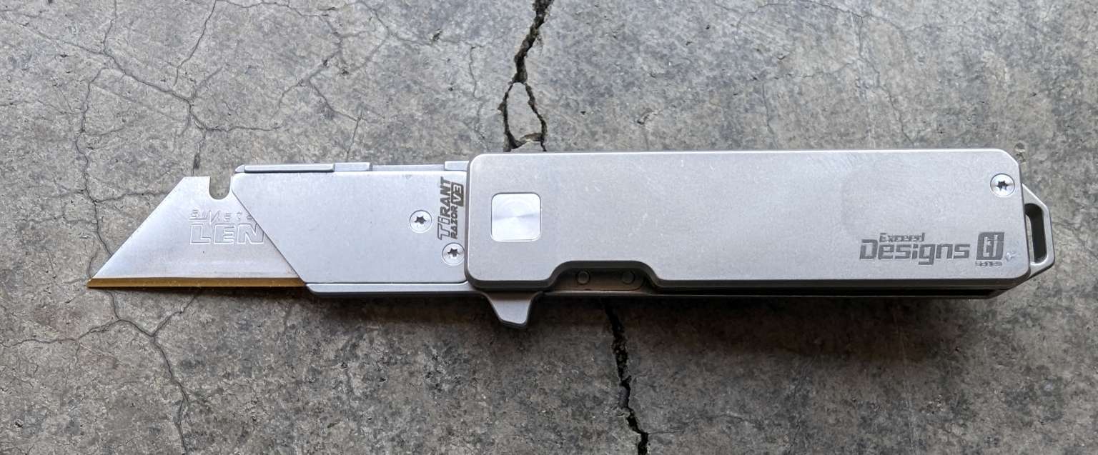 Exceed Designs TiRant Razor V3 titanium utility knife review - the best ...