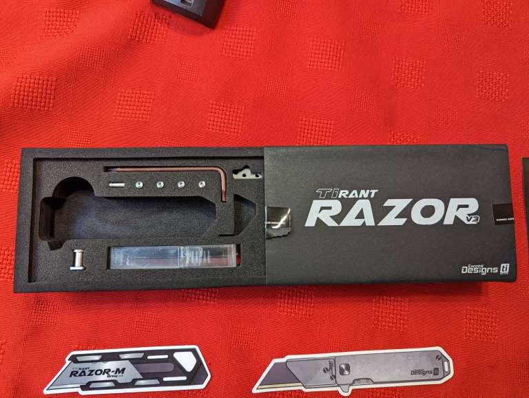 Exceed Designs TiRant Razor V3 titanium utility knife review - the best ...