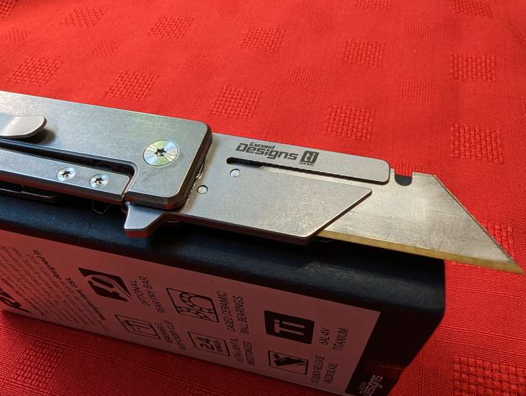 Exceed Designs TiRant Razor V3 titanium utility knife review - the best ...